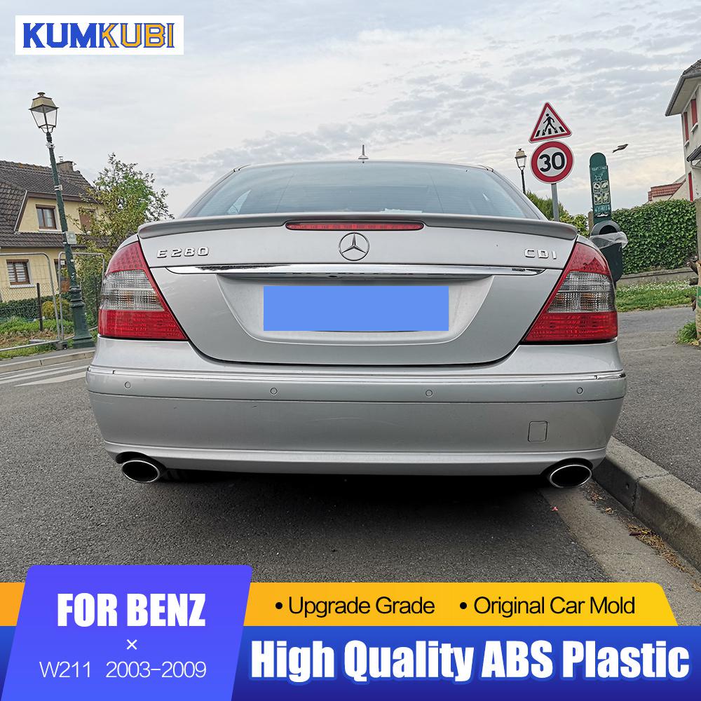 For Mercedes-Benz W211 Spoiler 2003-2009 AMG Style Carbon Fiber Rear Spoiler Wing For Benz E ...