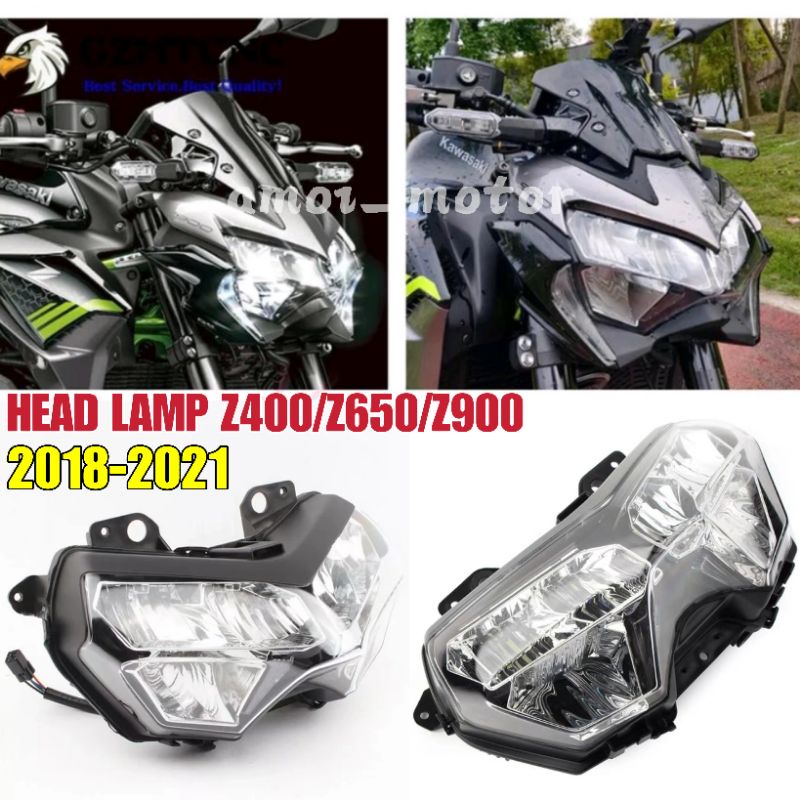 Z400 Z650 Z900 Head Lamp Assembly Kawasaki Z400 2018-2022 Z650 Z900 ...