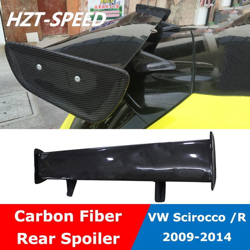 Scirocco Racing Type Carbon Fiber Rear Roof Spoiler Wing For Volkswagen ...
