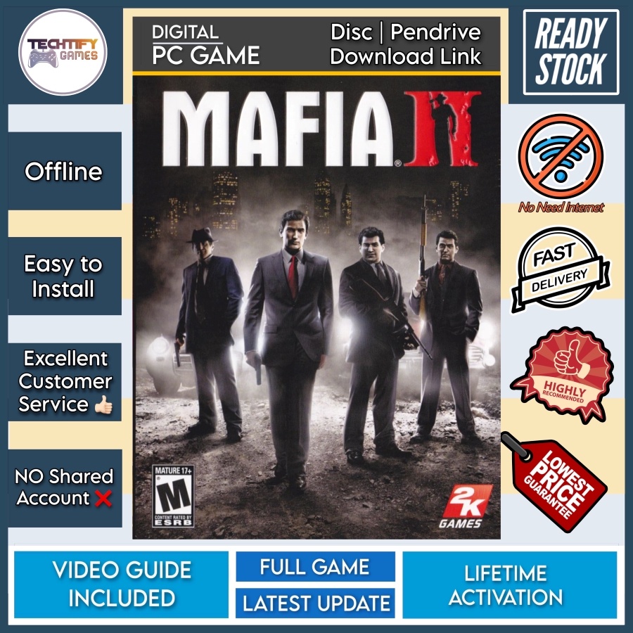 [PC Game] Mafia 2 - Offline [Disc | Pendrive | Download Link] | Shopee ...