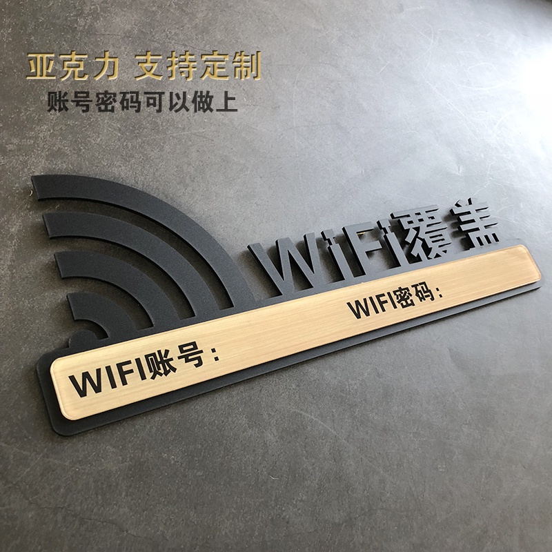 Simple Texture Acrylic Signboard Creative Wall Sticker Unique Sticker ...