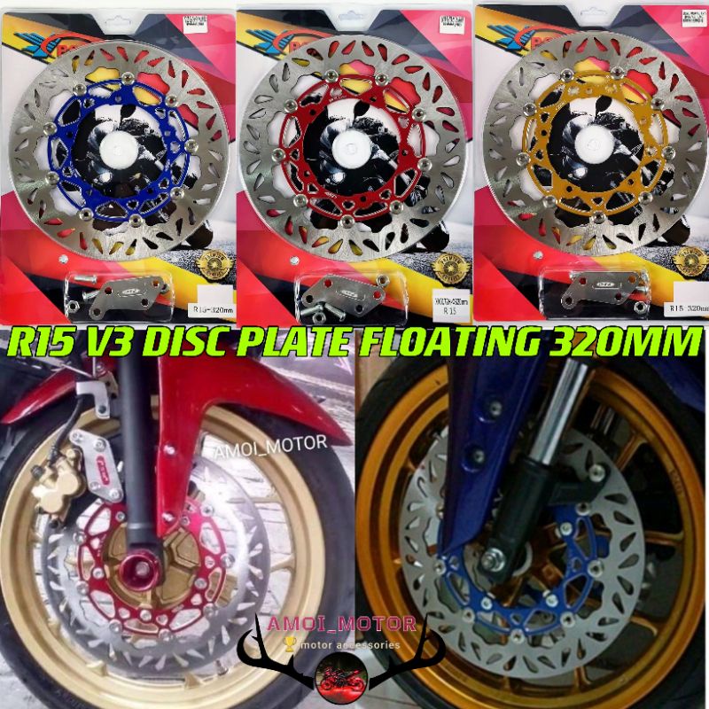 R15 V3 DISC PLATE R15 V3 CNC FLOATING 320mm CNC WITH BRACKET R15 V3 ...