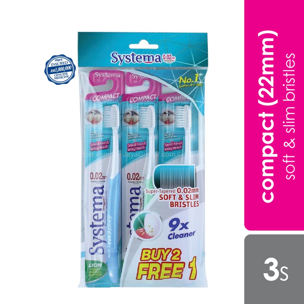 Systema Toothbrush Compact 3s | Shopee Malaysia