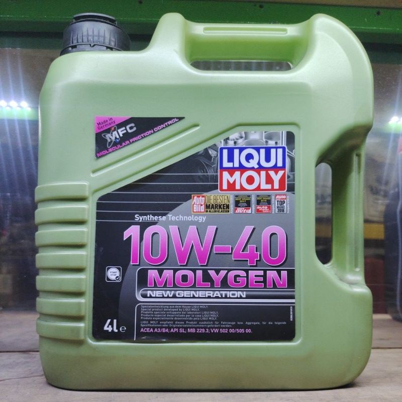 LIQUI MOLY 10w40 MOLYGEN Fully Synthetic Engine oil 4L | Shopee Malaysia