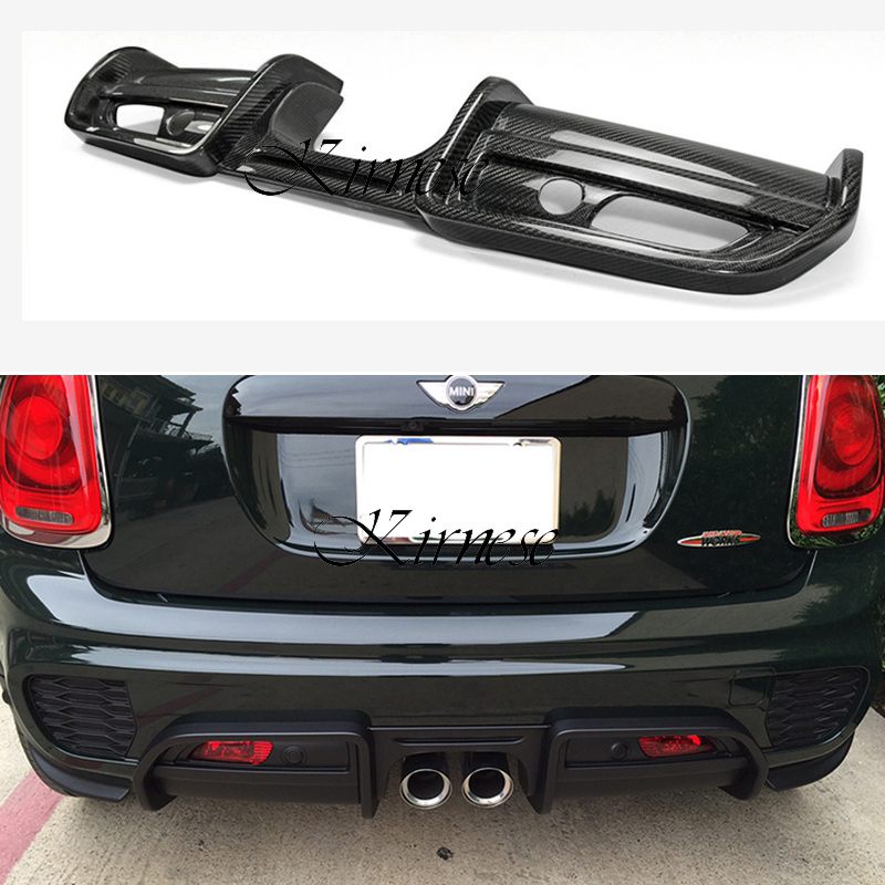 JCW Rear Bumper Diffuser For Mini F56 JCW Style Carbon Fiber /FRP Rear ...