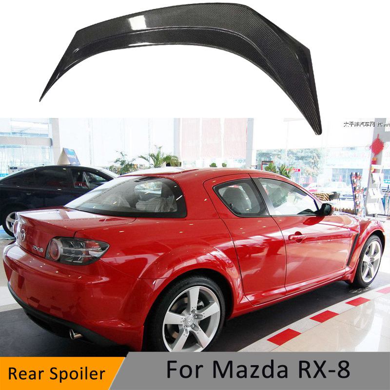 For Mazda RX8 AC Style FRP Fiber Glass Unpainted Duckbill carbon fiber ...