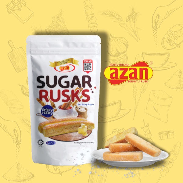 Biskut Gula / Biskut Azan / Sugar Rusks / Biskut Kering Bergula ...