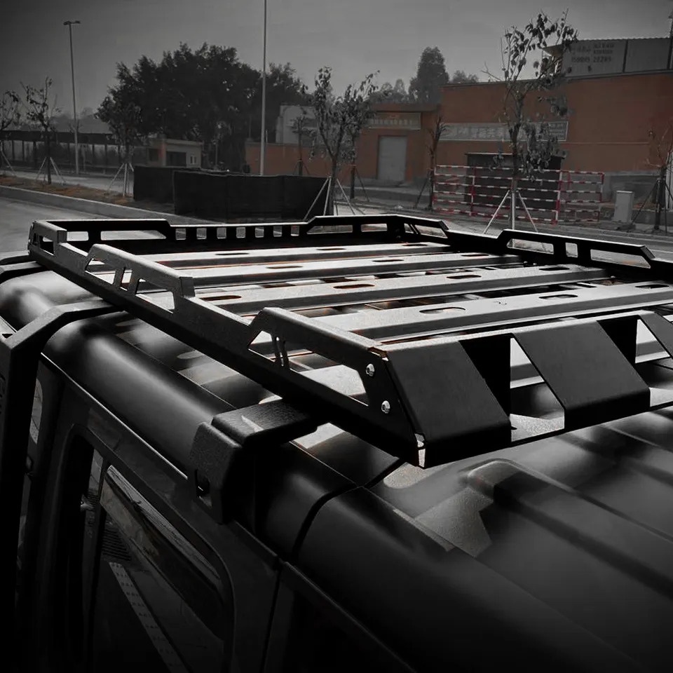 Steel Roof Rack Mounted Luggage Carrier Cargo Basket For Jeep Wrangler ...