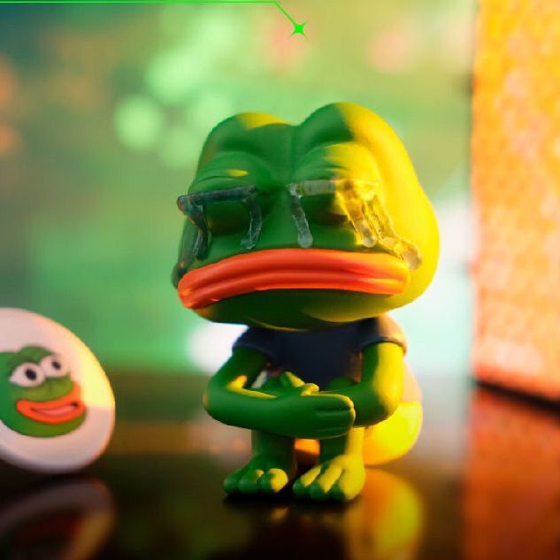 My Blind Box Genuine Sad Frog Krypton Gold Player Series Blind Box pepe ...