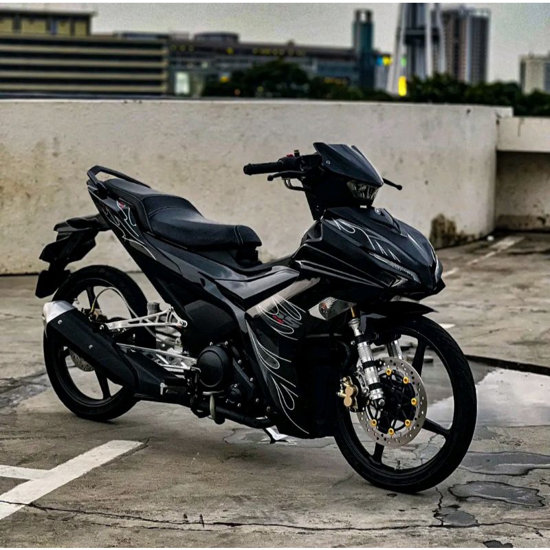 COVERSET CUSTOM Y16ZR JFORCE JACK HITAM API VIRAL 🔥 | Shopee Malaysia