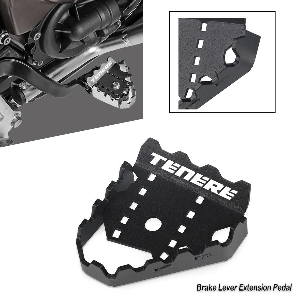 Motorcycle Brake Lever Extension Pedal Step Tip Plate Enlarge Extender ...