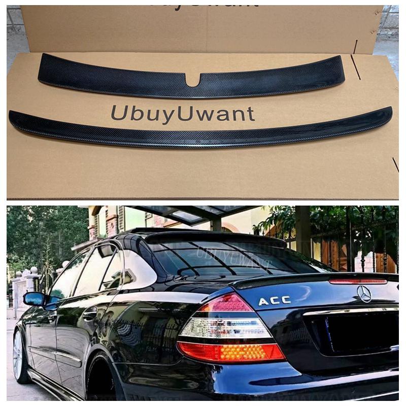 Auto Refit Parts Real Carbon Fiber Rear Window Roof Wing Spoiler For ...