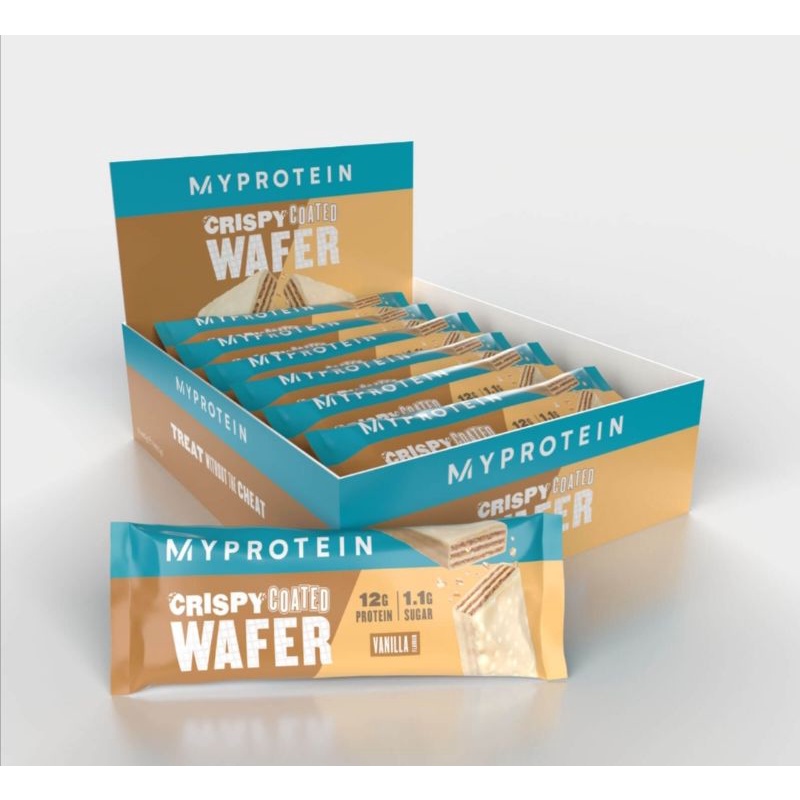 Myprotein Crispy Coated Wafer (40g/ Bar) Matcha / Vanilla / Salted ...