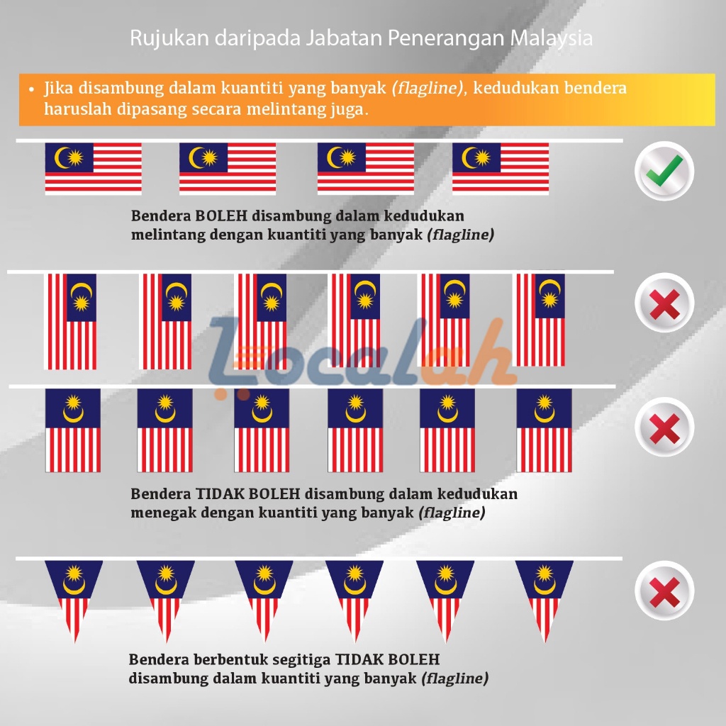 Malaysia Flagline Bunch Flag / All States Bunch Flags / Bendera ...