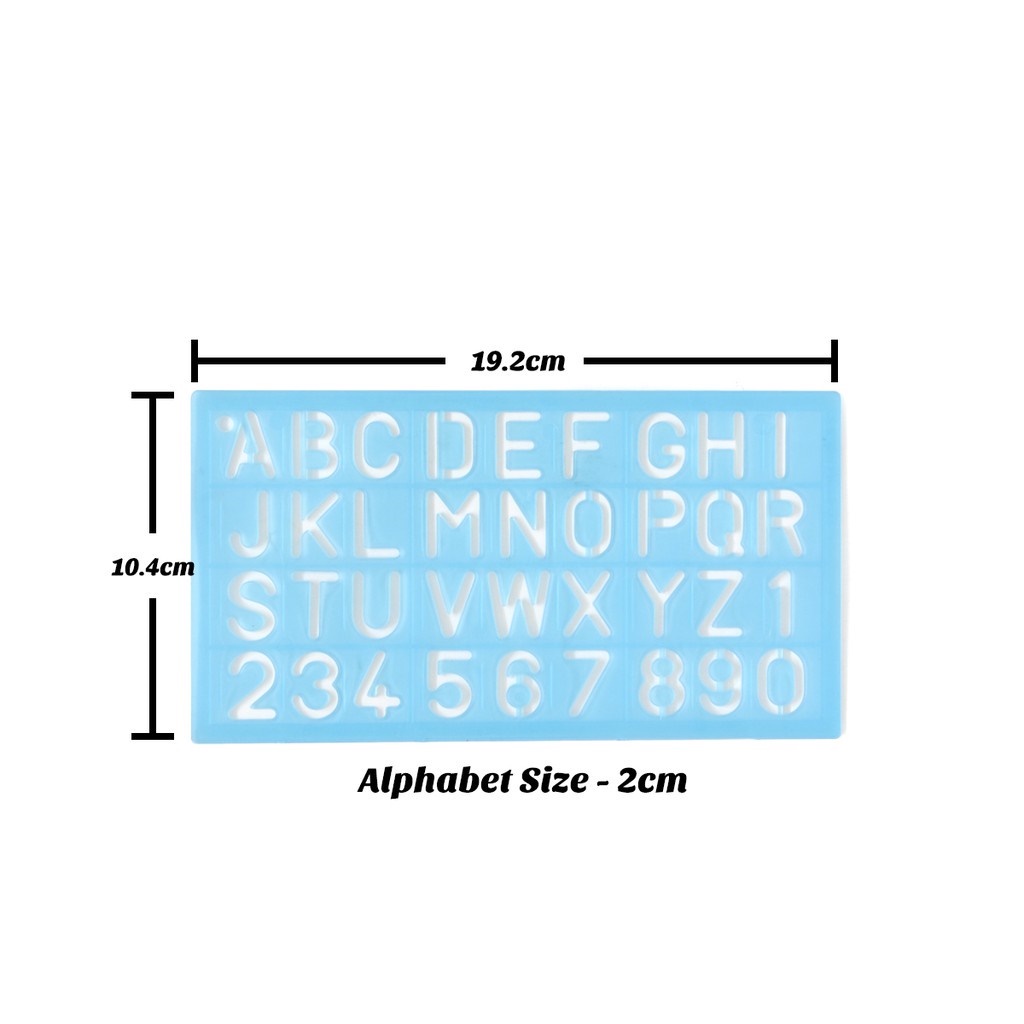 Alphabet Numbers Stencil Ruler ABC Ruler | Shopee Malaysia