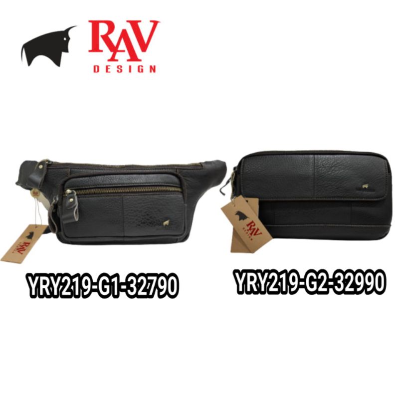 RAV DESIGN GENUINE Leather Waist Bag YRY219-G1-32790 / YRY219-G2-32990 ...