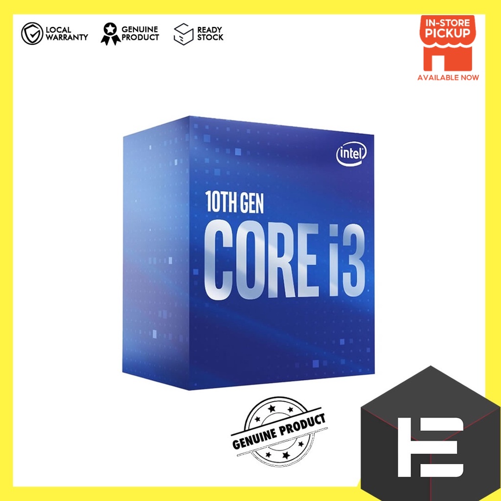 Intel CORE i3 10100F Processor 6MB Cache, Up to 4.30 GHz # LGA1200 4 ...