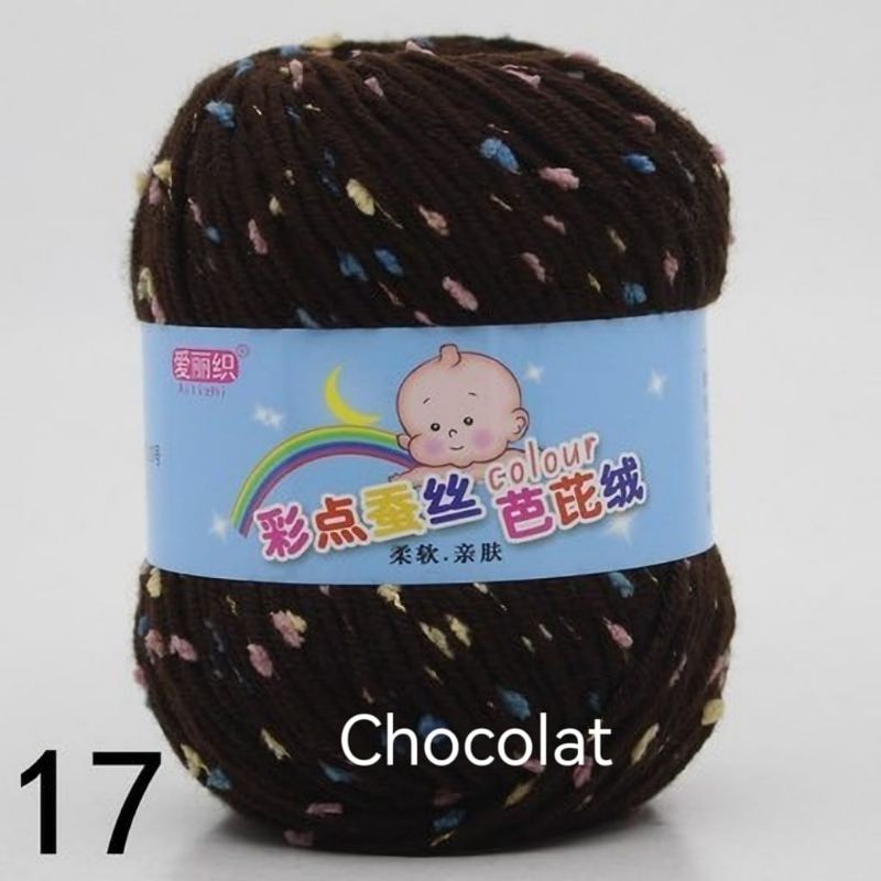 Benang Kait Dot Yarn Crochet Yarns Knitting Yarn Benang Soft Berry Dot ...