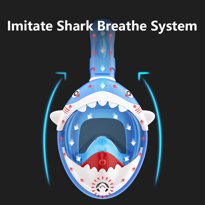 Smiling Shark Snorkeling Mask Dive Mask Diving Mirror Children ...