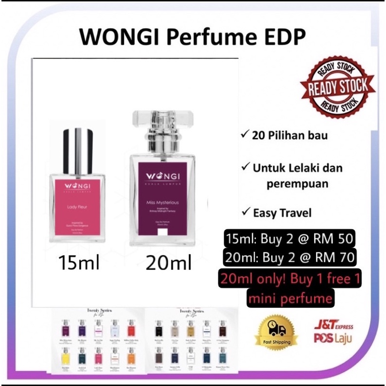 WONGI Perfume Woman Men Minyak Wangi Lelaki dan Perempuan Inspired ...