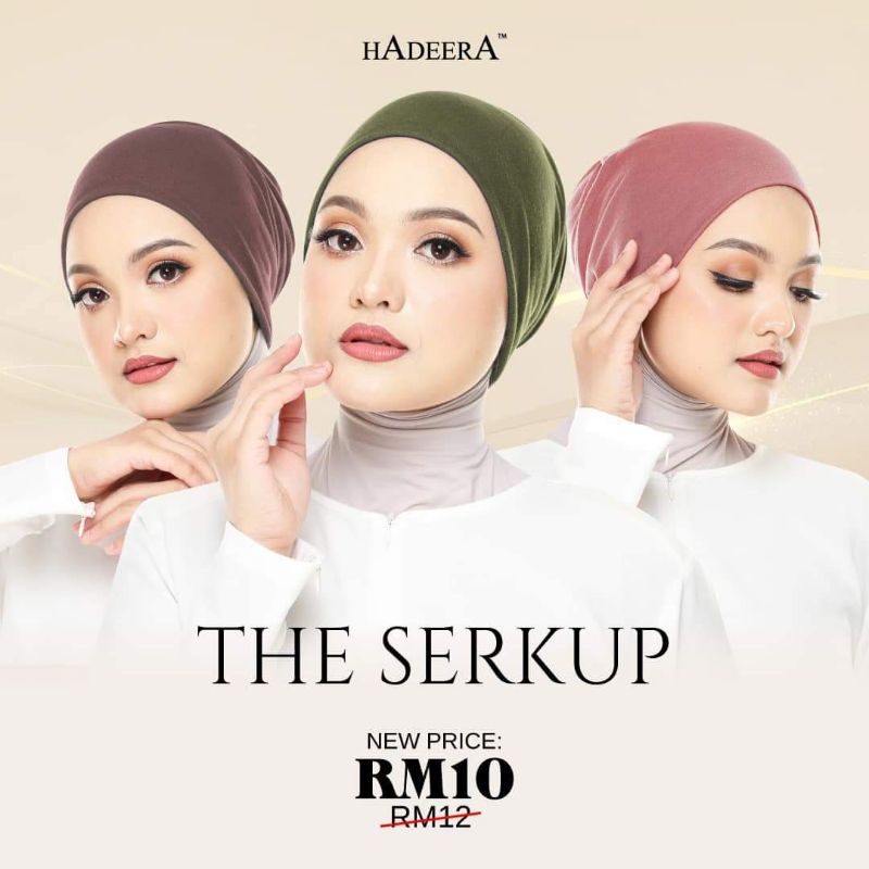 Hadeera The Serkup Inner Tudung (selesa dan murah) | Shopee Malaysia