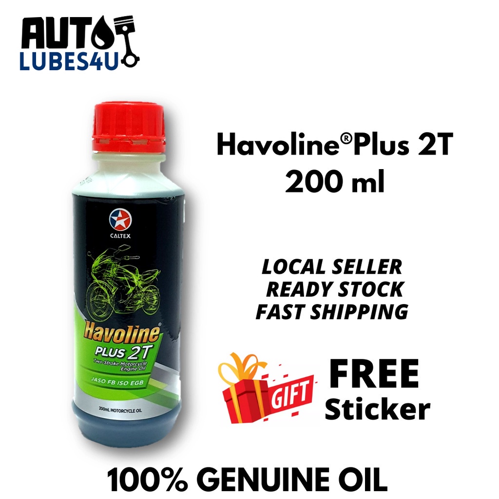 Caltex Havoline Plus 2T 200ml - Caltex Motorcycle Oil | Shopee Malaysia