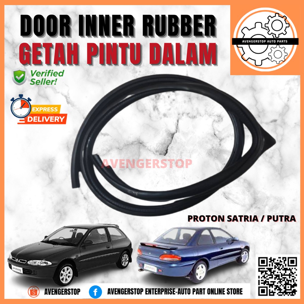 PROTON SATRIA PUTRA DOOR INNER RUBBER BODY WEATHERSTRIP GETAH PINTU ...