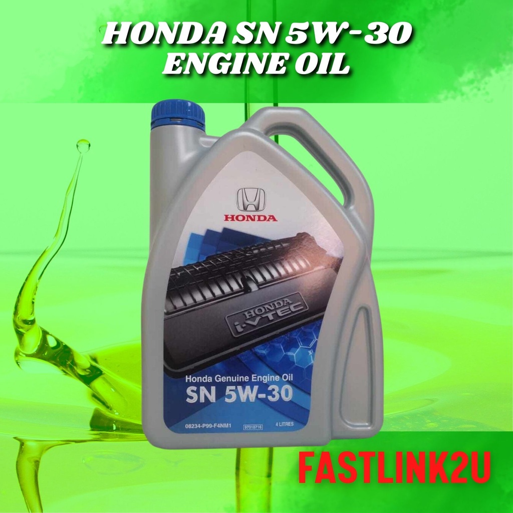 Original Honda Sn 5W-30 Minyak Semi Synthetic Engine Oil 4L 100% Genuine | Shopee Malaysia