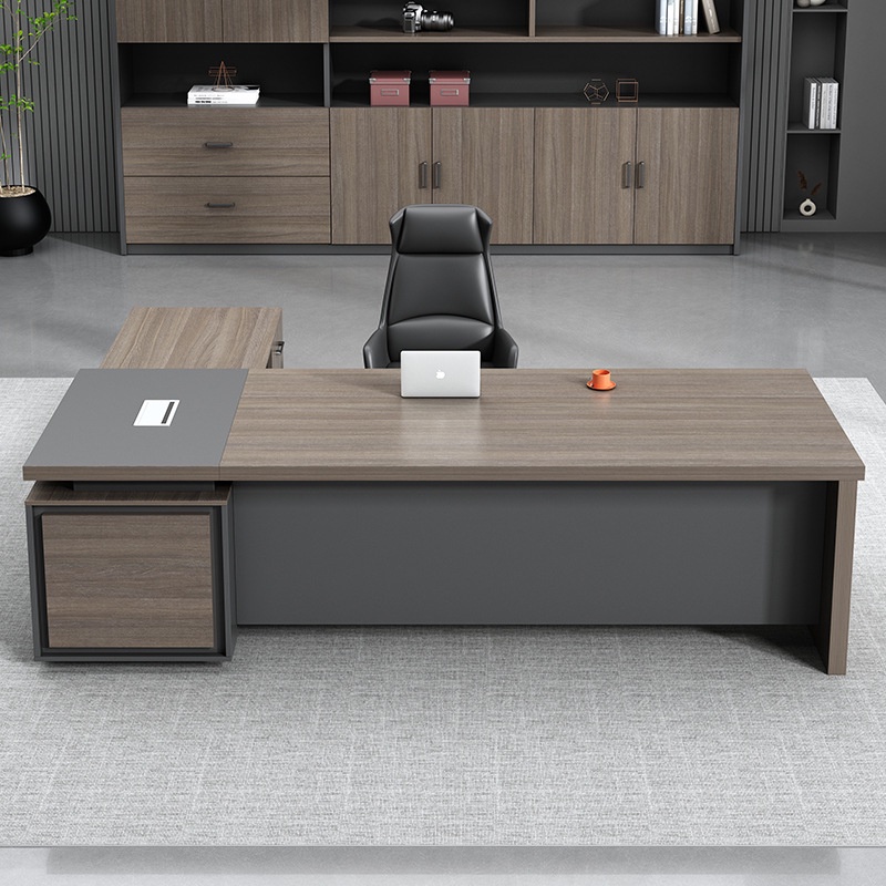 Desk Simple Modern Office Furniture Table and Chair Combination Manager ...