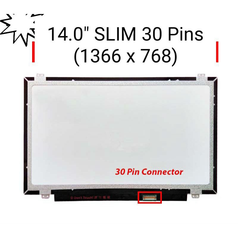 Screen 14 Inci Slim (30pin) | Shopee Malaysia