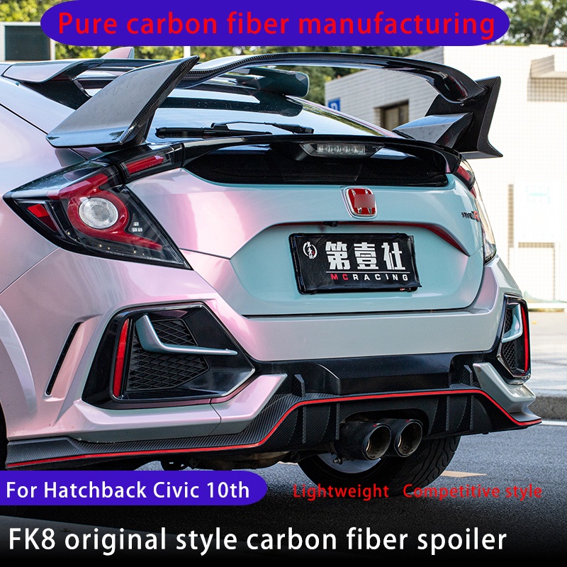 Carbon fiber spoiler for Honda 10th generation Civic 2016- 2021 ...