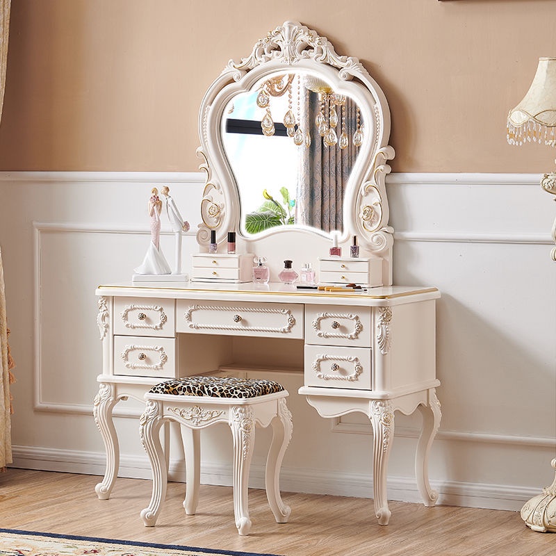 European-style dressing table bedroom modern dressing table storage ...