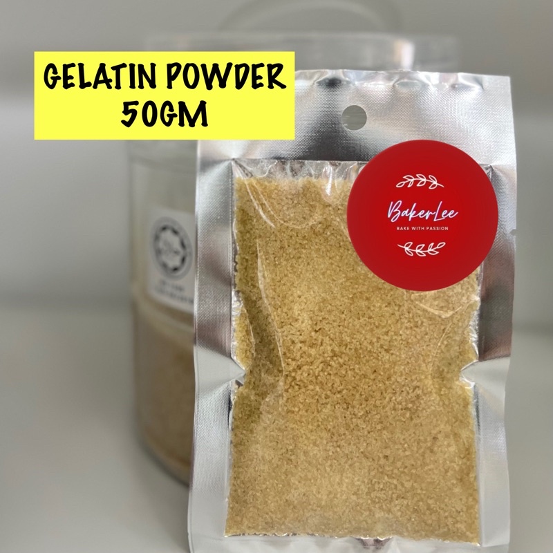 GELATIN POWDER 100G [REPACKED FROM HALAL PRODUCT] 吉利丁粉 鱼胶粉 | Shopee ...