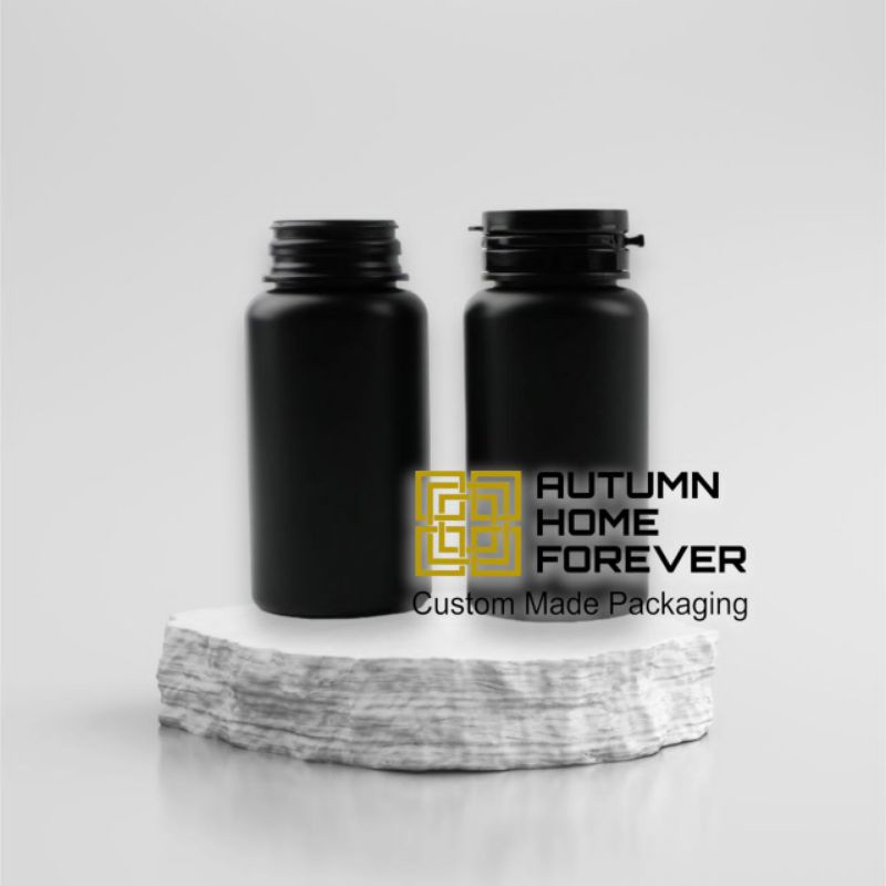 HDPE Botol Kapsul, Powder Botol, Easy Tear Lids Bottle Supplement Full ...