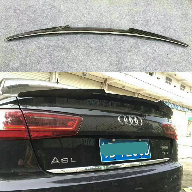 For Audi A6 C7 Spoiler 2012-2018 High Quality Carbon Fiber Rear Trunk ...