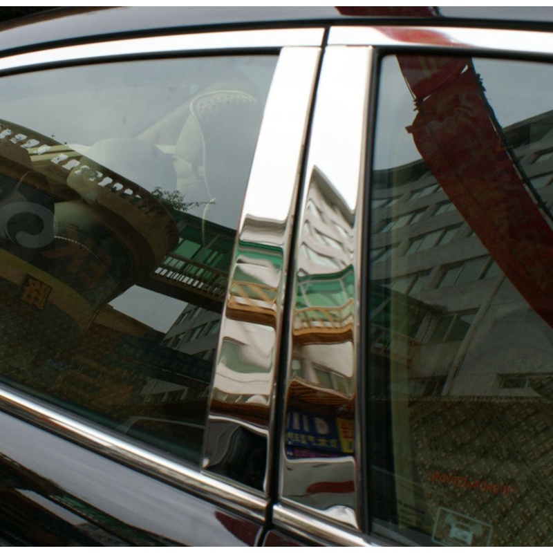 Car Accessories Stainless Steel B+C Center Pillars Protector Cover ...