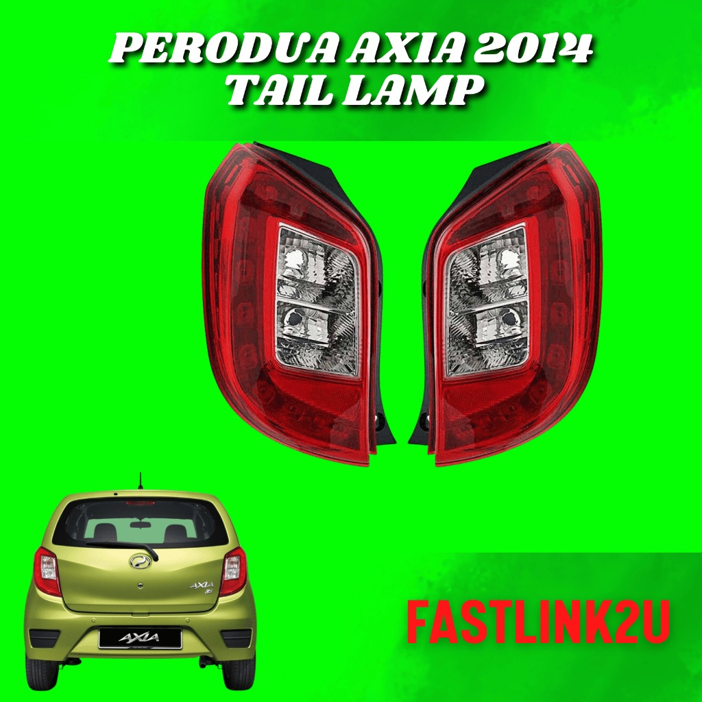Perodua Axia 2014 Tail Lamp Lampu Belakang Rear 100% Baru High Quality ...