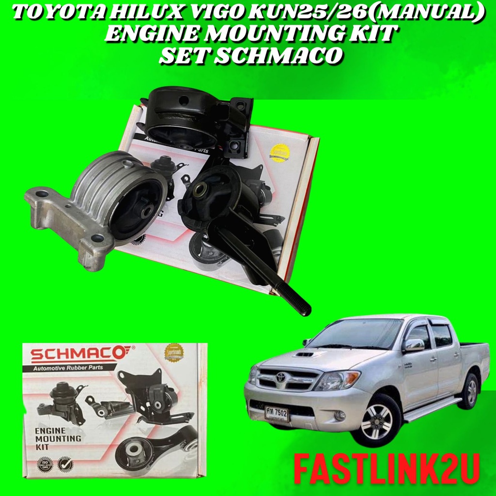 Toyota Hilux Vigo Kun25 Kun26 Manual Schmaco Engine Mounting Kit ...