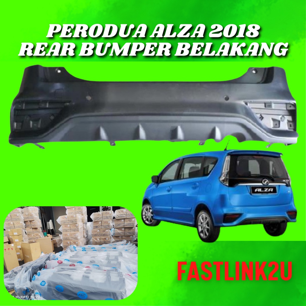 Fastlink Perodua Alza 2018 / New Model Rear Belakang Bumper 100% New ...