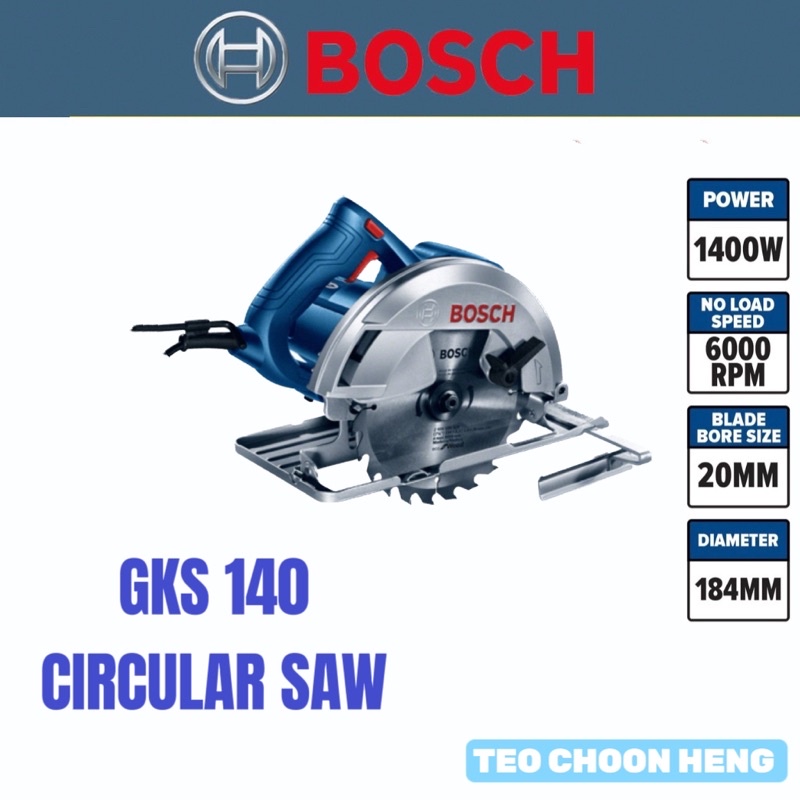 Bosch GKS 140 7" Hand-Held Circular Saw Professional | Shopee Malaysia