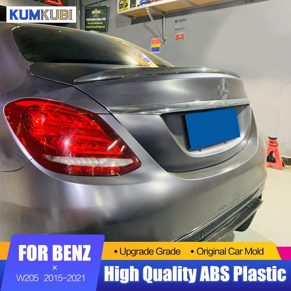 W205 Rear Trunk Spoiler For Mercedes W205 Spoiler 4Door Sedan C63 C43 style C180 C200 C260 Car ...