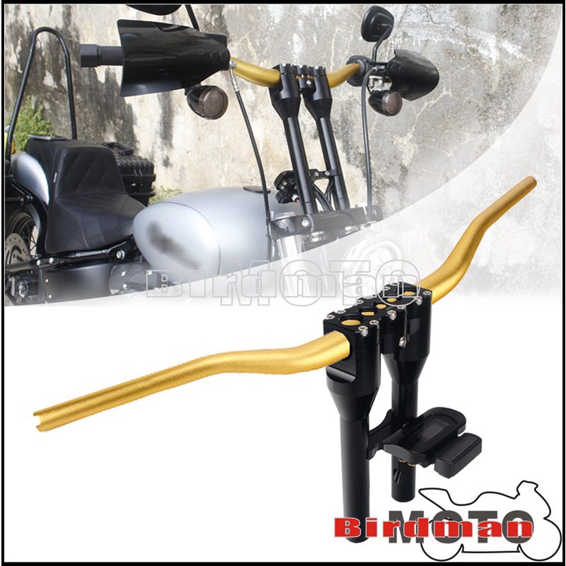Modular Straight Club 1"; Handlebar Riser Kit 25mm Handle Bar Gauge ...