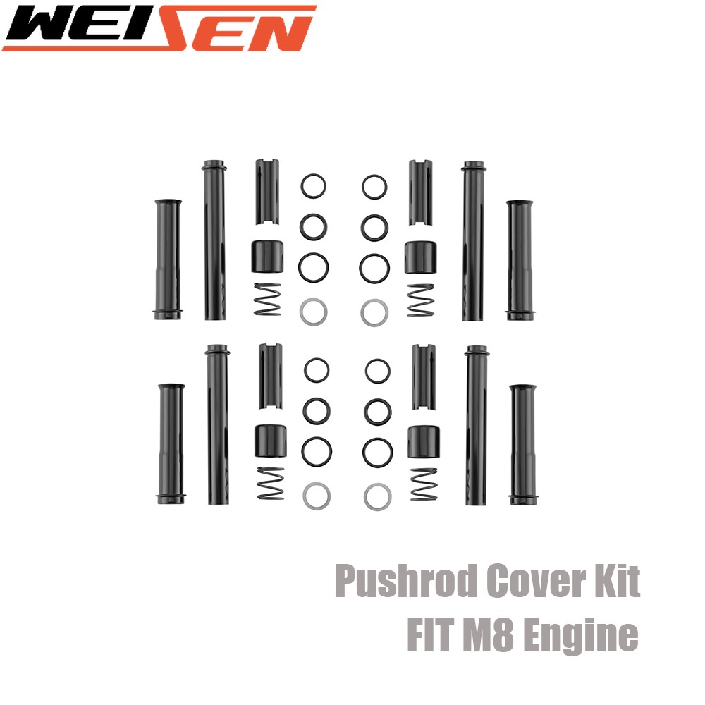 For Harley-Davidson 2017-up M8 Model Motorbike Pushrod Cover Kit Fit ...