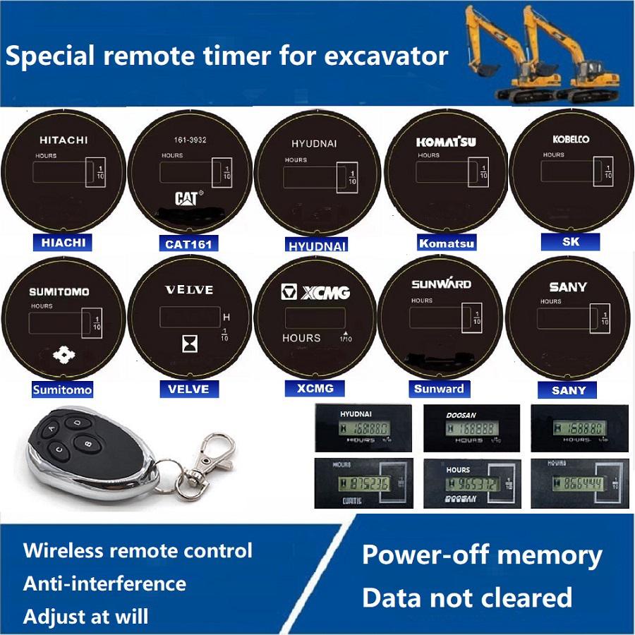 Round Mechanical Hour Meter Counter Timer cater-pillar et For Generator ...