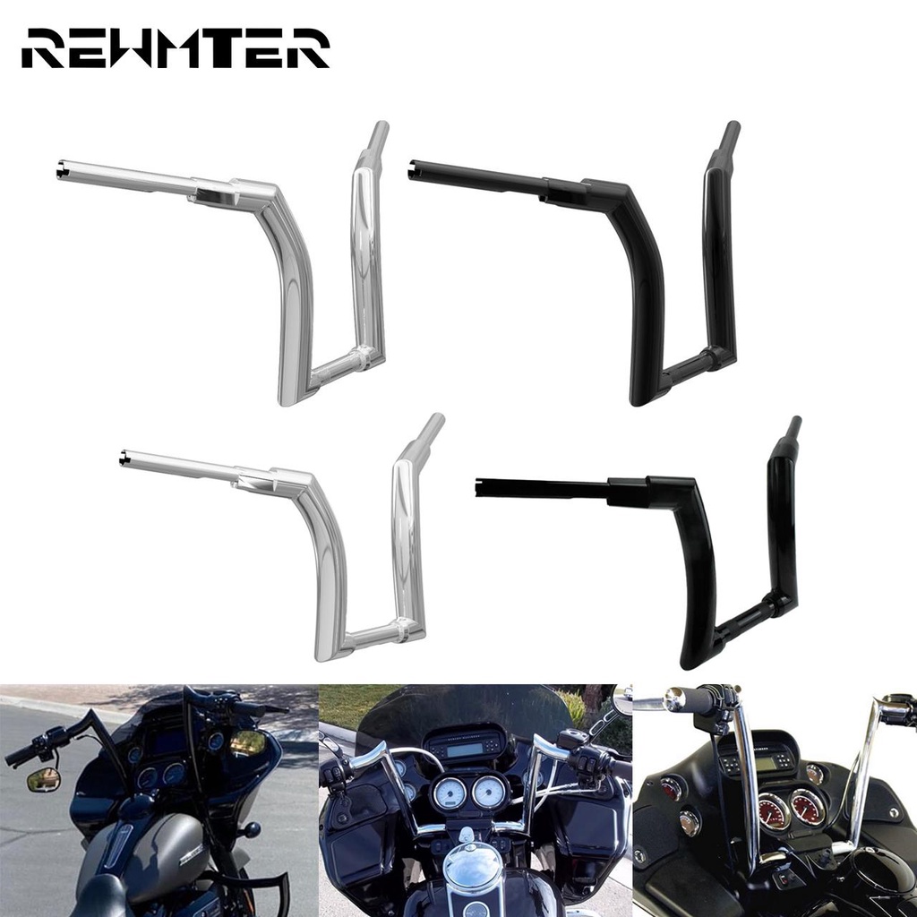 Motorcycle 12"; 14"; 16"; Bar Handlebars Black/Chrome Z Drag Bar For ...