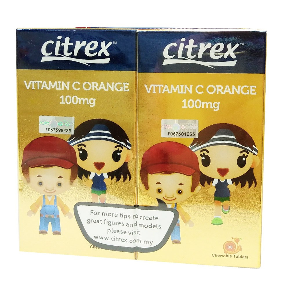 Citrex Vitamin C - Orange (100mg x 90s x 2) | Shopee Malaysia