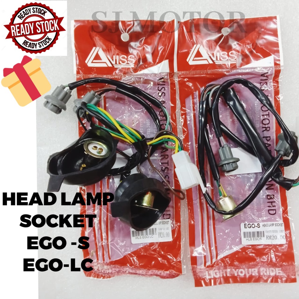 YAMAHA EGO-S EGO-LC HEAD LAMP SOCKET HEAD LIGHT SOKET SOKET LAMPU DEPAN ...