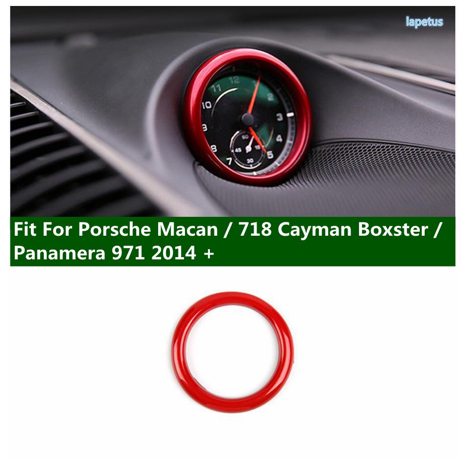 Center Console Dash Clock Decor Cover Trim For Porsche Macan / 718 ...