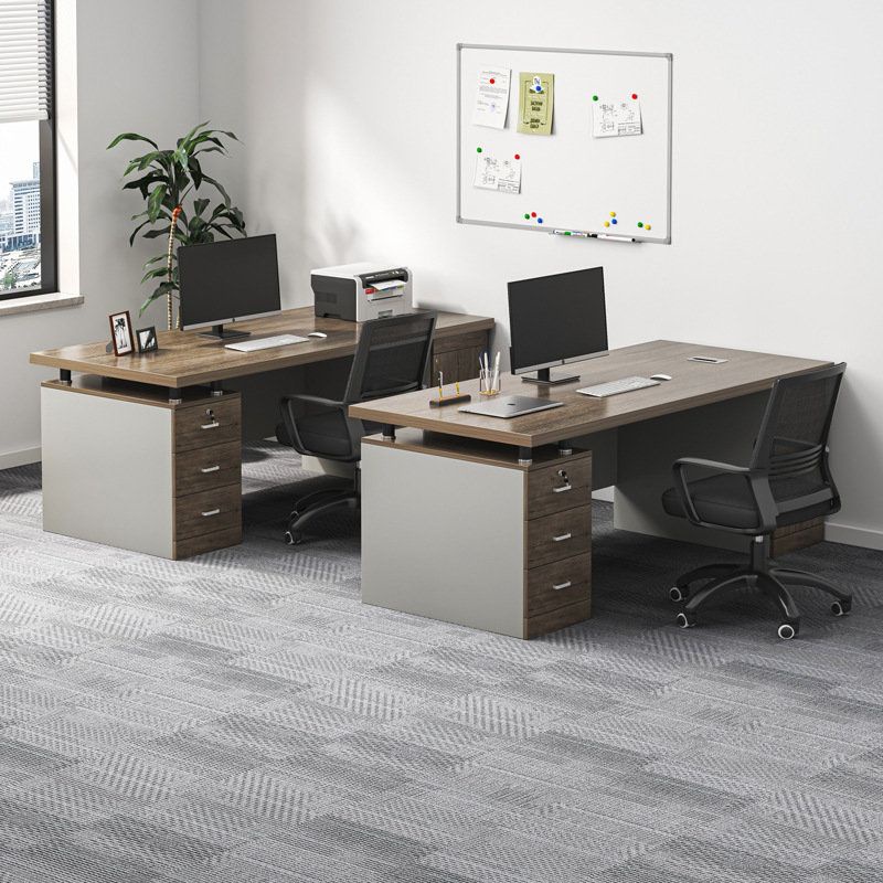 Office computer desk and chair combination boss table simple modern ...