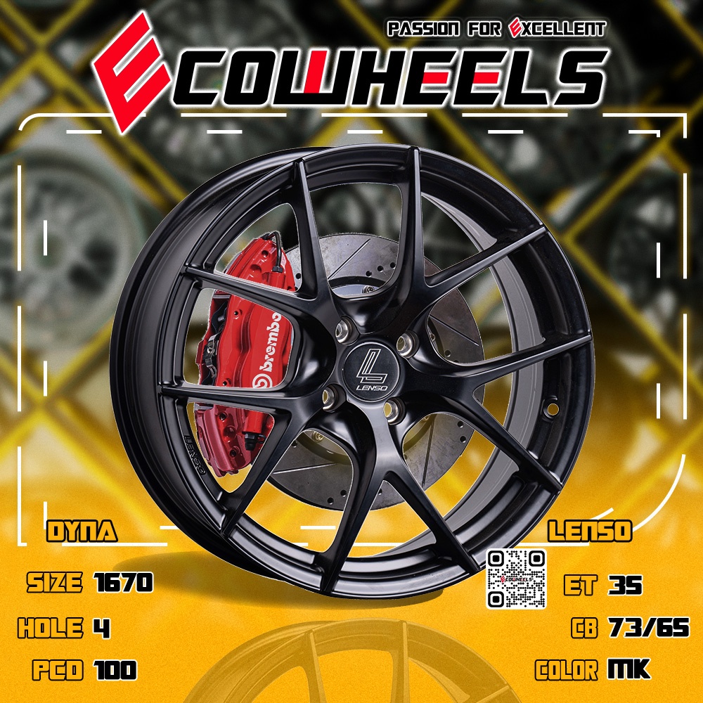 Original LENSO Wheels | JAGER DYNA 16 Inch 4H100 | Shopee Malaysia
